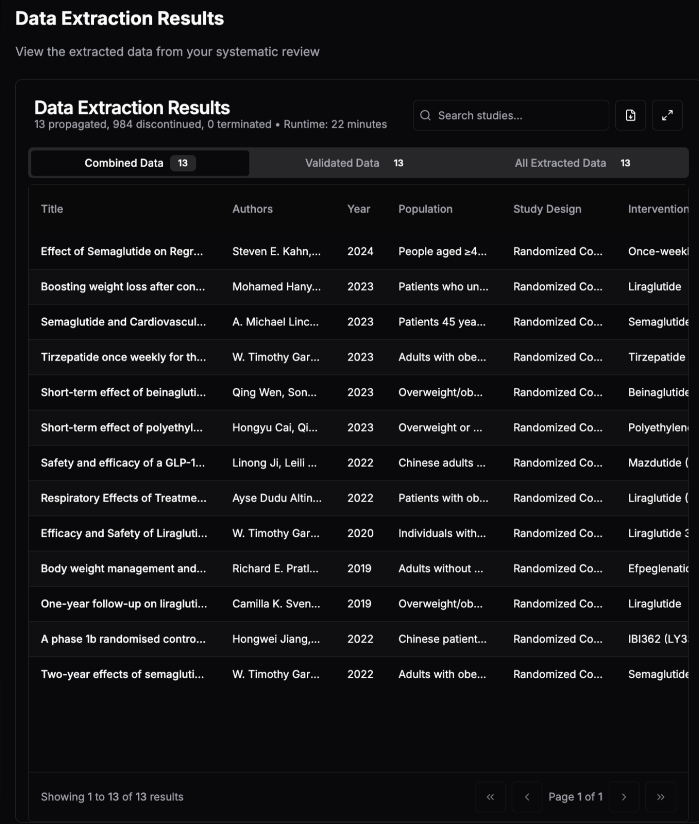 Systematic Review Automation Platform